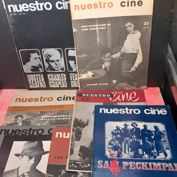 Lote 7 revistas Nuestro cine.